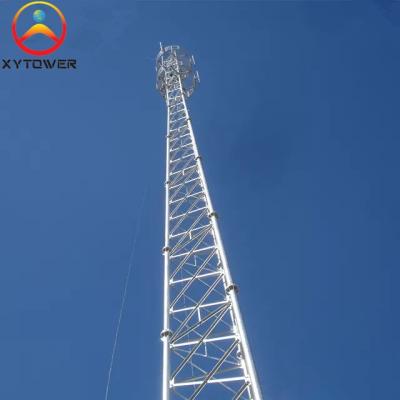 China Customized Design 3 Legged Steel Lattice 5G Wifi Telecommunication Tubular Antenna Tower for sale