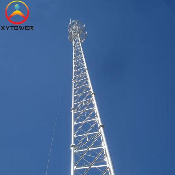 Quality Customized Design 3 Legged Steel Lattice 5G Wifi Telecommunication Tubular Antenna Tower for sale