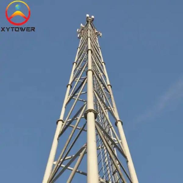 Quality 35FT 40FT Galvanized Tube Triangular Lattice Gsm Radio Cell Communication Tower for sale