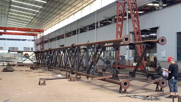 Quality 35FT 40FT Galvanized Tube Triangular Lattice Gsm Radio Cell Communication Tower for sale