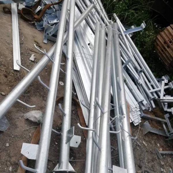Quality Galvanized Cell Phone Steel Pole Telecommunication Rooftop Tower for sale