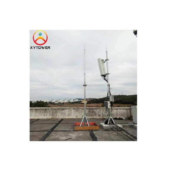 Quality Self Supporting Hot Galvanized Steel Pipe Telecommunication Rooftop Antenna Tower for sale