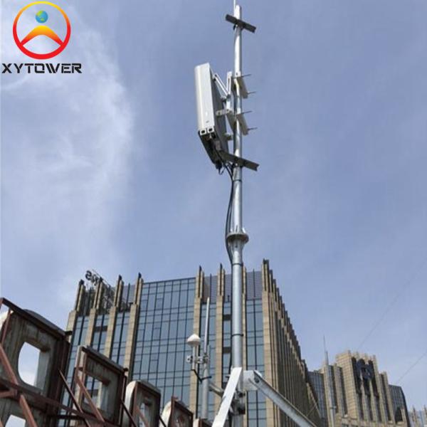 Quality Galvanized Steel Pipe Wifi Antenna Communication Rooftop Pole for sale