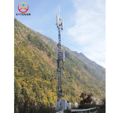 China 5g Antenna Mast Telecom Rooftop Monopole Tower for sale