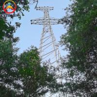 Quality Galvanized Q235/Q355 Angle Steel Single Circuit Lattice Electrical Transmission for sale