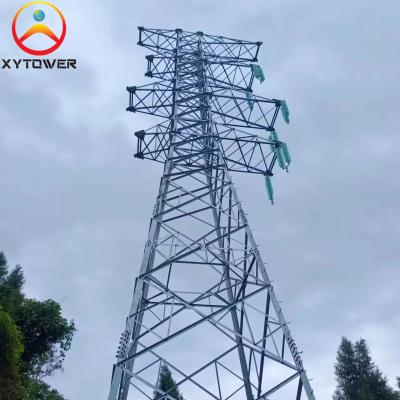 China High Voltage Galvanized Lattice Power Transmission Tower for sale
