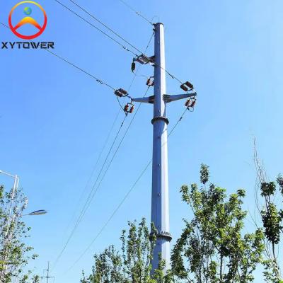 China 35kV Galvanized Octagonal Electrical Steel Pole With High Quality and Low Price for sale