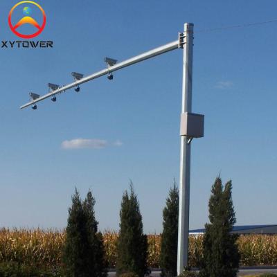 China 12M 10M 8M 6M Steel Road Street Traffic Signal Lighting Pole and Road Camera Monitoring Pole Philippines for sale