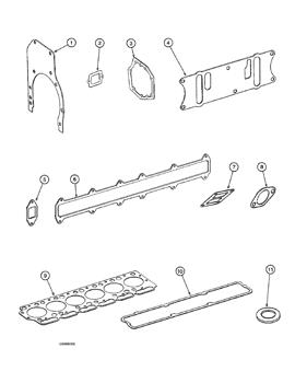 China 1342826C1 GASKET Case parts D-312, DTI-466, DTI-466B, DT-414, 1680, D-414, DT-429, 1660, DTI-466C, D-466, D-360, DT-466, DT-466B, DT-436 for sale