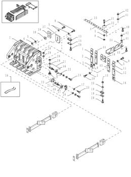 China 84043734 SPRING CLIP Case parts LBX331R, LBX431R, LBX331S, LBX431S, LBX421R, LBX331P, LBX421S for sale
