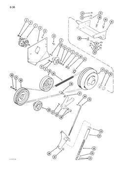 China 1347387C1 V-BELT,16.00 mm W x 2503.85 mm L, 2 Ribs Case parts 1660, 1644, 1640 for sale