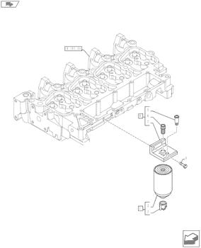 84171722 FUEL FILTER Case parts FARMALL 120A, FARMALL 105V, TX742, TX842, FARMALL 90, FARMALL 125A, MAXXUM 100, FARMALL 95, FARMALL 140A, MAXXUM 125, FARMALL 75N, JX1070U, FARMALL 105U, FARMALL 105N, FARMALL 95U, JX1080U, MAXXUM 110...