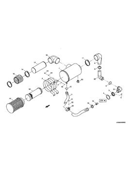 China 02042454 AIR CLEANER Case parts 8790 for sale