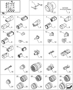 China 84074642 WIRE CONNECTOR,Male for sale
