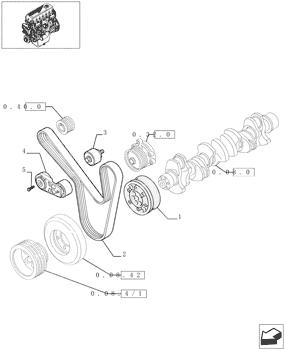 China 504046191 BELT TENSIONER Case parts F2CE9684C E017, F3BE0684J E902, F2CE9684D E001, F2CE9684D E013, F3BE0684N E904, F2CE9684E E015, F2CE9684E E017, F2CE9684H E003, F2CE9684H E010, F2CE9684P E007, F2CE9684P E033, 340B, 327B, 330B, F3BE06... for sale