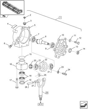 84800473 HOUSING Case parts 2050, 2040, 2030