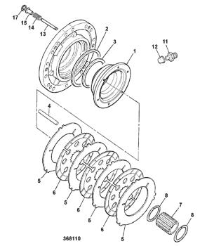 China 332/Y8134 Plate Brake Counter JCB parts for sale