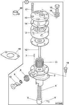 China 02/630320 Pump fuel lift JCB parts for sale
