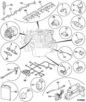 714/40406 Alternator 24V 50amp JCB parts