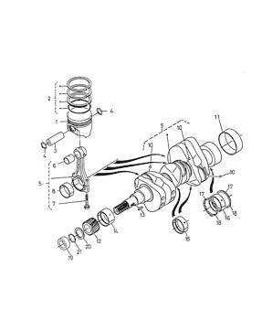 China 15861-2386-0 METAL;CRANK SHAFT(-0.2mm) Doosan parts for sale
