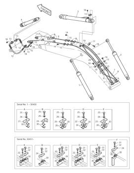 China 2440-9235 CYLINDER;BOOM(R.H.) Doosan parts for sale