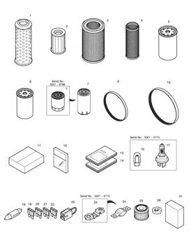 China 400504-00241 ELEMENT,FILTER Doosan parts for sale