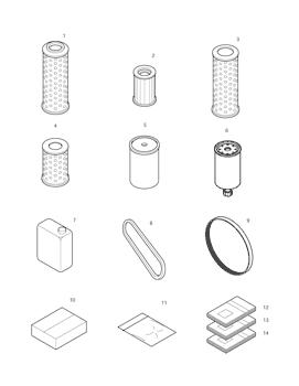 471-00093 CARTRIDGE;E/G OIL FILTER Doosan parts