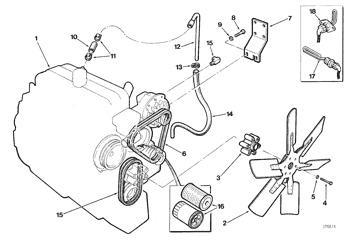 China 810929800 V BELT - ALTERNATOR (USED WITH 105 AMP DELCO) Deere parts 450, 350 for sale