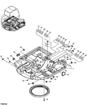 4361293 Plate Deere parts 120D, 200CLC, 225CLC, 180, 220DW, 130G, 200DLC, 225DLC, 135D, 210, 135C, 160C, 190DW, 2154D, 210G, 2054, 160DLC, 160GLC