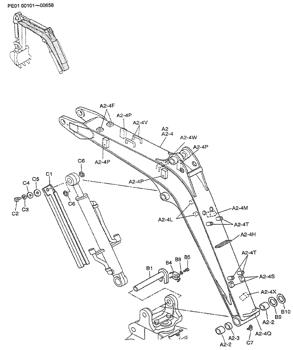 China PA12B01032D3 PIN Kobelco parts SK13SR for sale