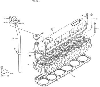 China 112111970 COVER,CYLINDER HEAD, Start Serial: 26475- Kobelco parts LK550 for sale