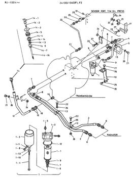 China 24100J10403F2 HYD LINES, MISSION, Start Serial: RJ.1053 Kobelco parts LK850 for sale
