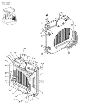 PW05P00027F1 RADIATOR Kobelco parts 30SR-3, 35SR-3 PV11, SK30SR-3, 35SR-5 PX15-20658, 35SR-3 PX12, 30SR-5, 35SR-3 PX13, 35SR-5, 35SR, SK35SR-3, 30SR ACERA, 30SR, 35SR-3 PX14