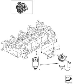 China 2853394 FUEL FILTER Kobelco parts SK170-8 for sale