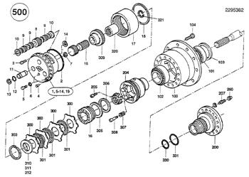 China 0013441 CYLINDER HEAD SCR Kobelco parts WLK25 for sale