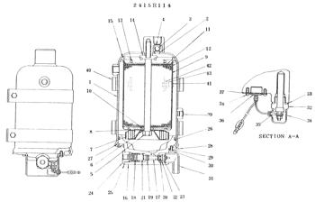 China 2415R114E7 FILTER, OIL Kobelco parts for sale