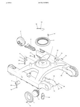China 24100N5483F1 ROLLER ASSY UPP,SEE FIG(06-007) Kobelco parts for sale