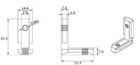 China 3d Printer Aluminum Extrusion Profiles / Aluminum Angle Bracket for sale