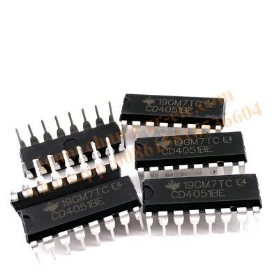 China New original CD4051BE CD4051 in-line DIP-16 analog switch chip IC for sale