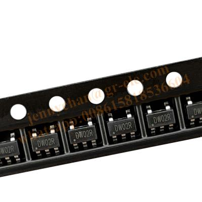 China New original DW02R SOT23-5 2-in-1 lithium battery protection IC chip for sale