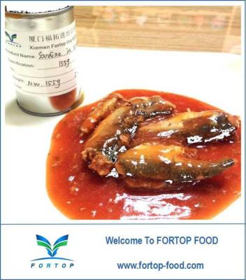 China Canned Sardine Fish(in oil, brine, tomato sauce) for sale