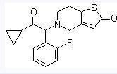 China 5-[2-Cyclopropyl-1-(2-fluorophenyl)-2-oxoethyl]-5,6,7,7a-tetrahydrothieno[3,2-c]pyridin-2(4H)-one cas no 150322-38-6 for sale