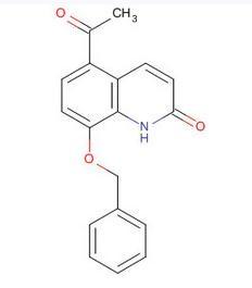 China Indacaterol intermediate 1,  2(1H)-Quinolinone, 5-acetyl-8-(phenylmethoxy)  cas no 93609-84-8 for sale