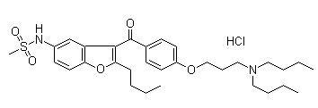 China Professional API Powder Cardiovascular Agents DRONEDARONE HYDROCHLORIDE 141625-93-6 for sale