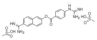China pharmaceutical ingredient Nafamostat mesylate cas no 82956-11-4 for sale