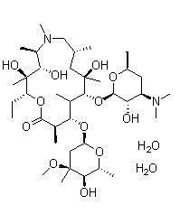 China pharmaceutical ingredient Azithromycin Dihydrate cas no 117772-70-0 for sale