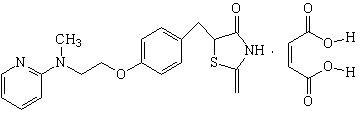 China Rosiglitazone Maleate CAS 155141-29-0 Diabetes Agents Pharmaceutical Intermediates for sale