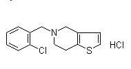 China Supply  Ticlopidine hydrochloride  cas no 53885-35-1 for sale