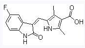 China supply 5-((Z)-(5-fluoro-2-oxoindolin-3-ylidene)methyl)-2,4-dimethyl-1H-pyrrole-3-carboxylic acid cas no 356068-93-4 for sale