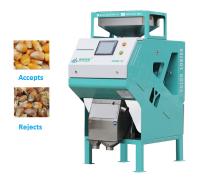 China LED Intelligent CCD Cereals Corn Color Sorter 6SXM-32 99.99% Accuracy 0.3-0.5 T/H for sale